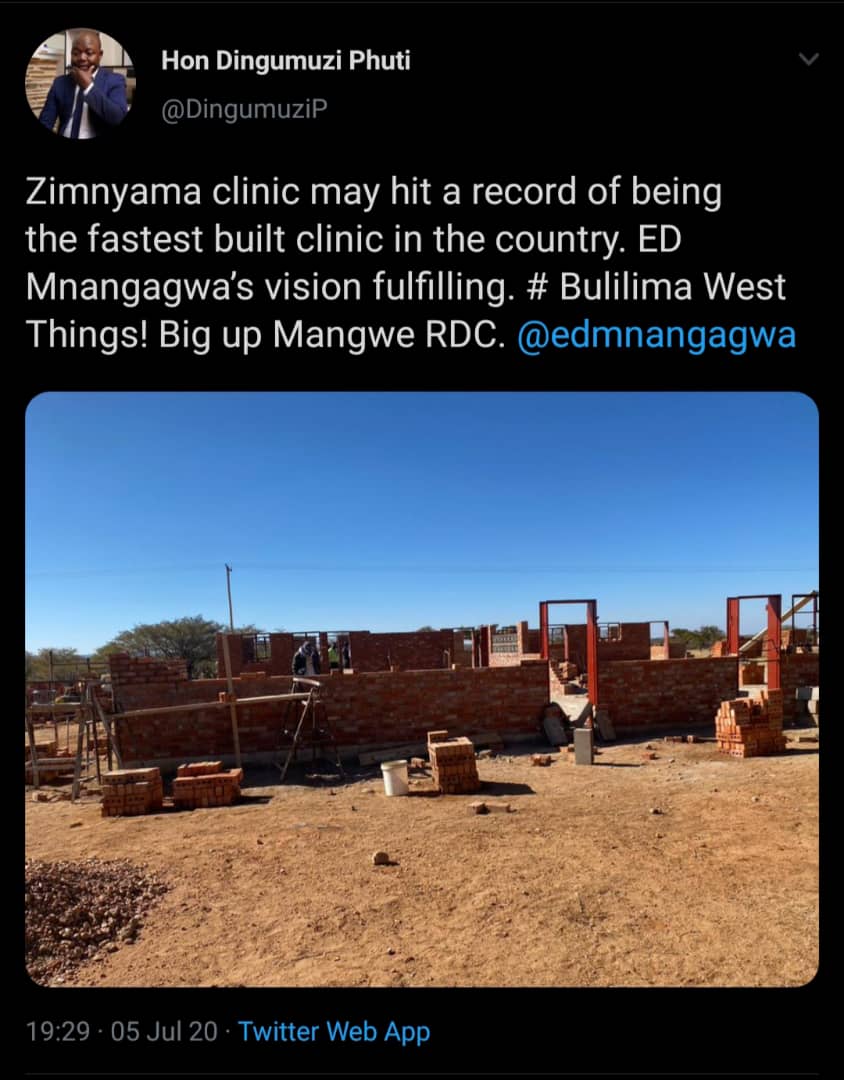 Zanu PF MP accused of hijacking community clinic project - CITEZW
